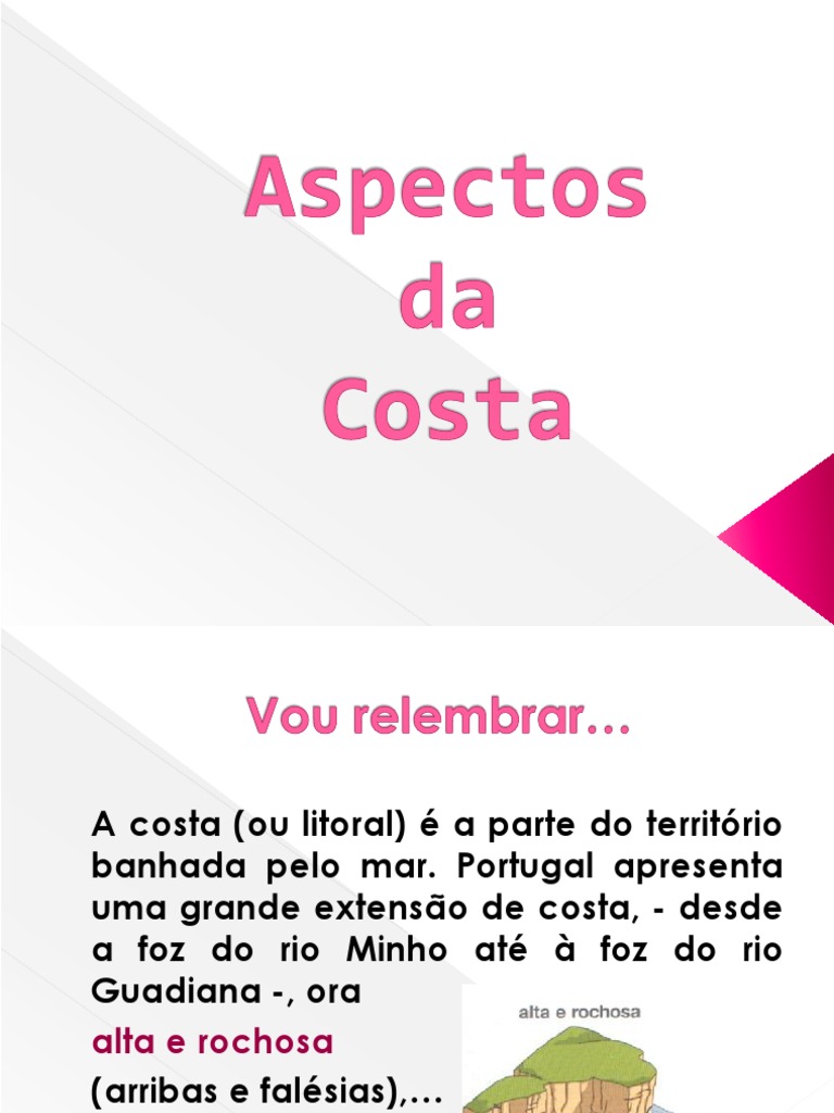 Costa Portuguesa: Características e Arquipélagos | PDF