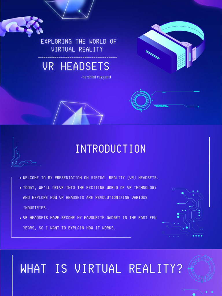 Exploring Virtual Reality Headsets | PDF | Virtual Reality | Interactivity