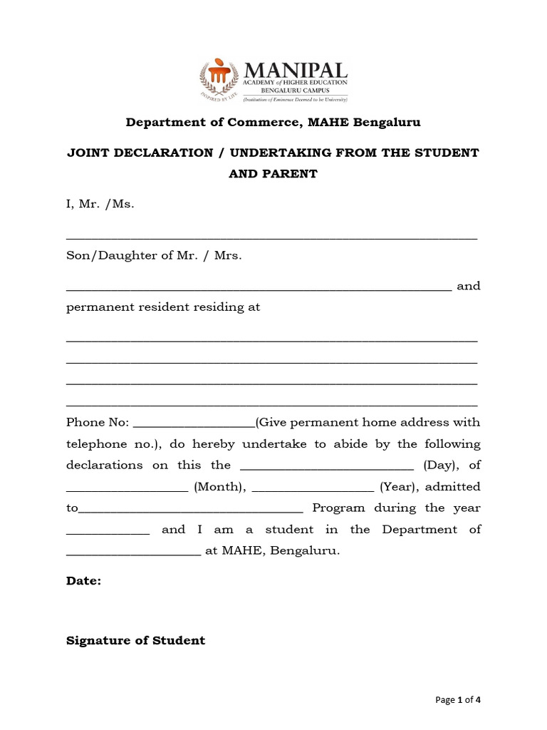Declaration Form - For Department Records | PDF | Justice | Crime ...