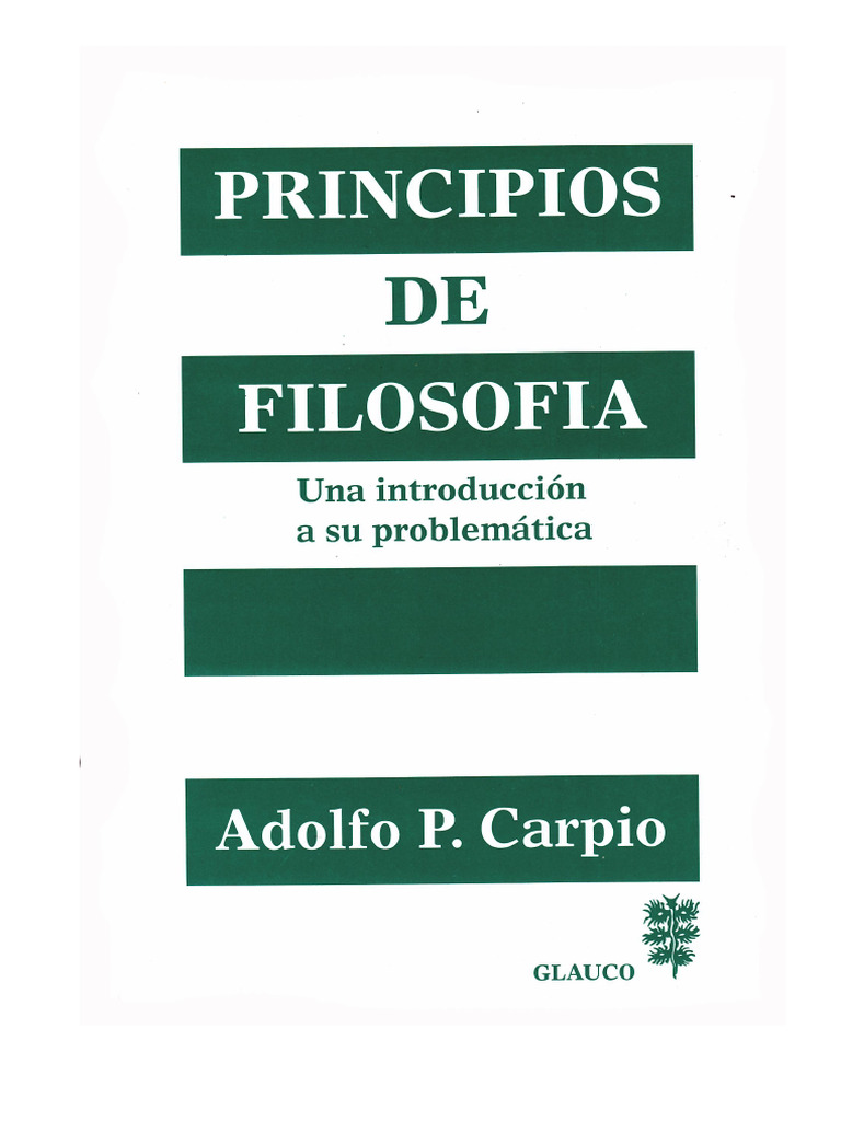 Carpio - Knat. Principios de Filosofía Cap X Seleccion 2 | PDF | Immanuel Kant | Moralidad