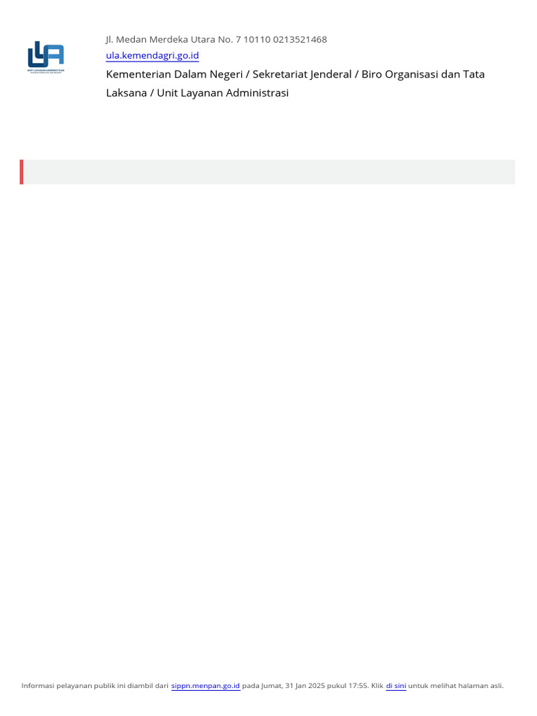 Unduh Standar Pelayanan - Penerbitan Kepmendagri Tentang Pemberhentian ...