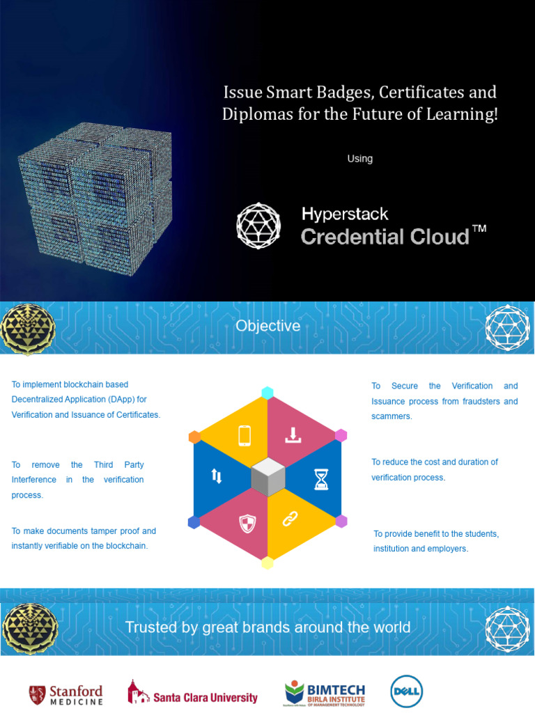 Digital Certificate Issuance Using Blockchain Schools | PDF | Computing