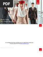 Preflight Briefing Checklist | PDF | Flight Attendant | Aviation