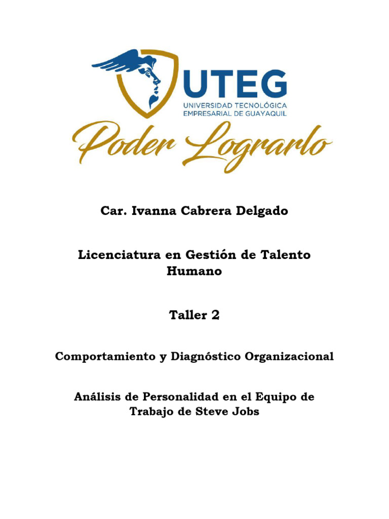 Car. Ivanna Cabrera Delgado - Comportamiento y Diagnóstico ...