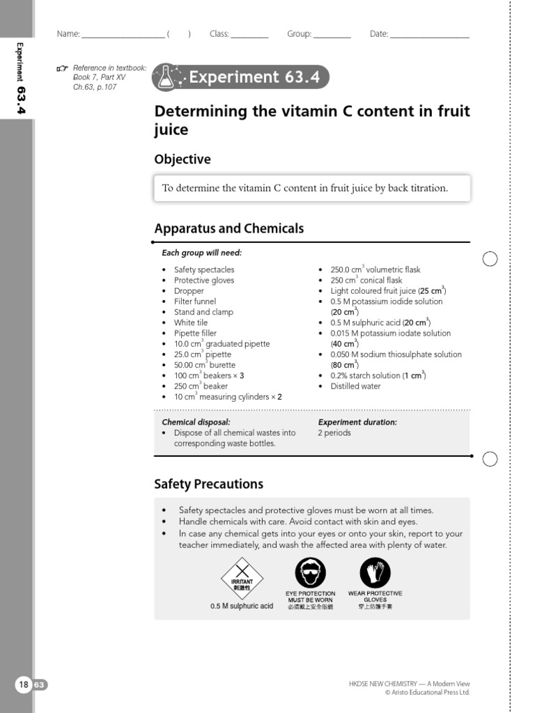 Wbte 6304 Blank | PDF | Titration | Chemistry