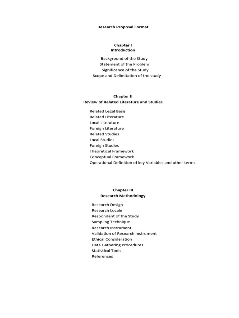 Research Proposal Structure Guide | PDF