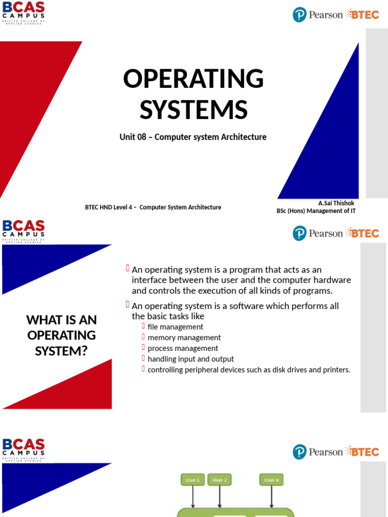 HND Computer Systems-Pearson | PDF | Operating System | Process (Computing)