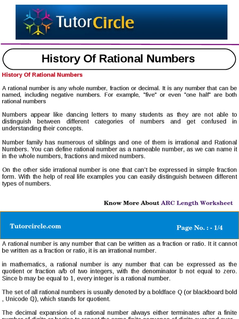 History of Rational Numbers | PDF | Rational Number | Numbers