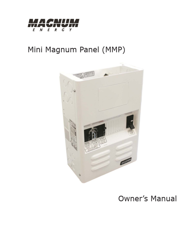 Mini Magnum Panel Manual | PDF | Power Inverter | Direct Current