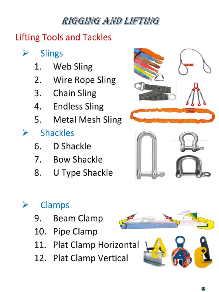 Rigging and Lifting | PDF