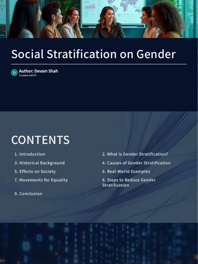 Understanding Gender Stratification | PDF