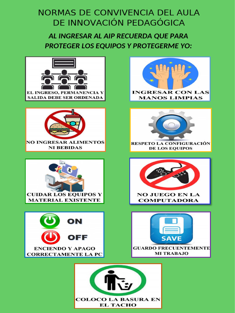 Normas de Convivencia Del Aip Hoja | PDF