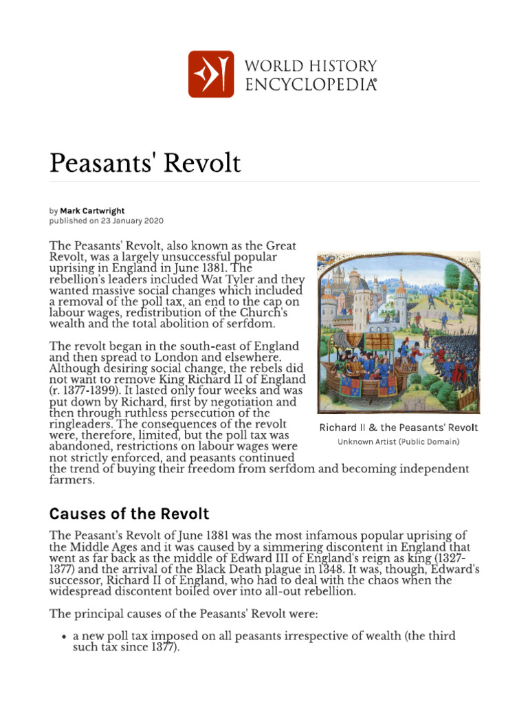Peasants Revolt | PDF