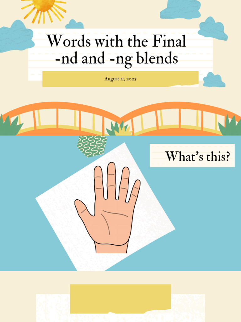 Final -nd and -ng Blends Practice | PDF