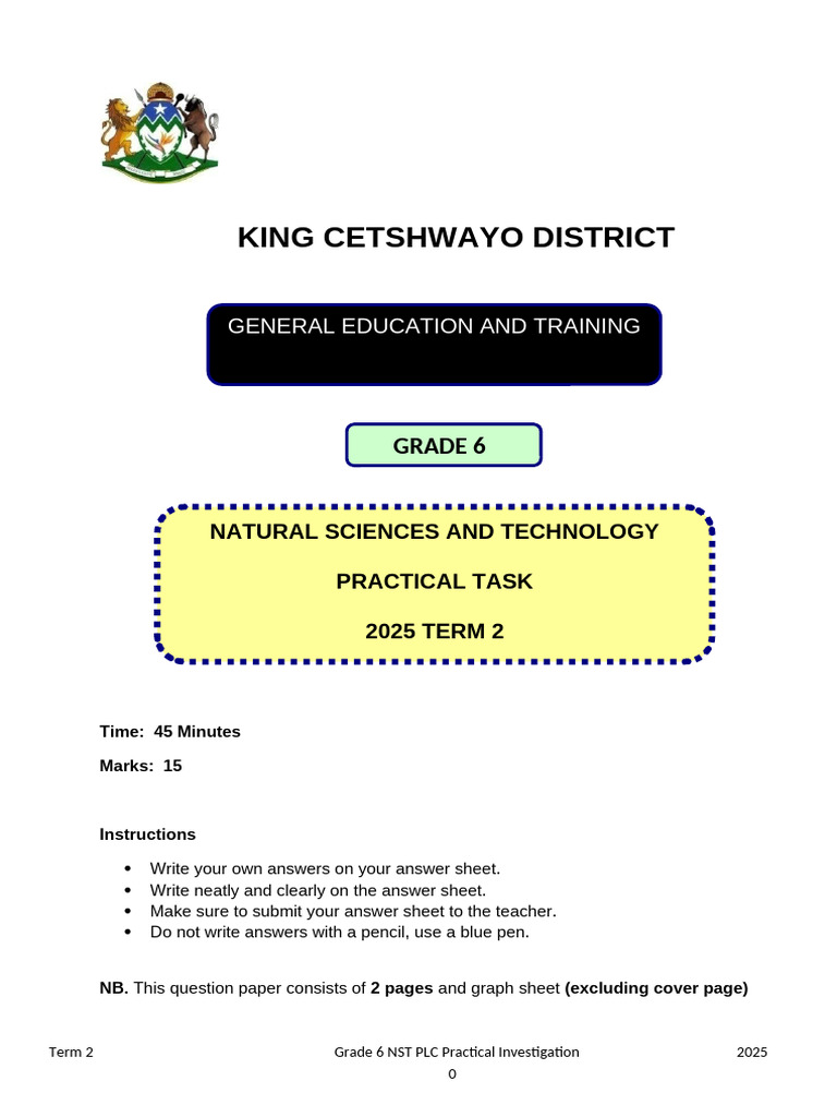 Nst Gr 6 Plc Practical Task Term 2 Of 2025 Pdf