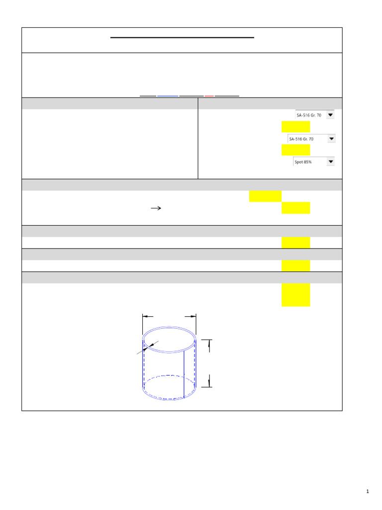 Vessel Calculation (ELSA 04) - SHELL | PDF | Applied And ...