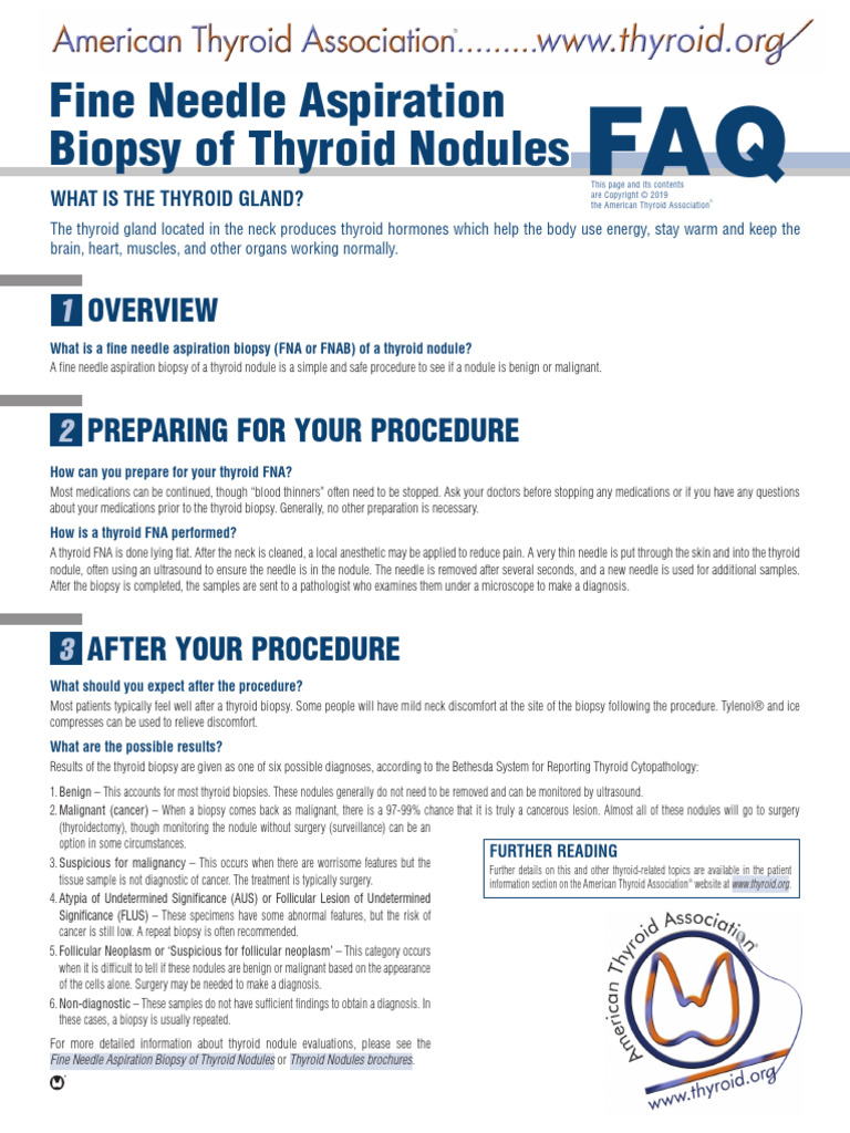 Thyroid FNA Biopsy Results Explained | PDF | Biopsy | Thyroid