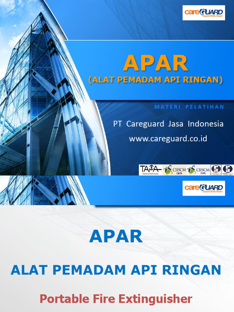 APAR (Alat Pemadam API Ringan) | PDF