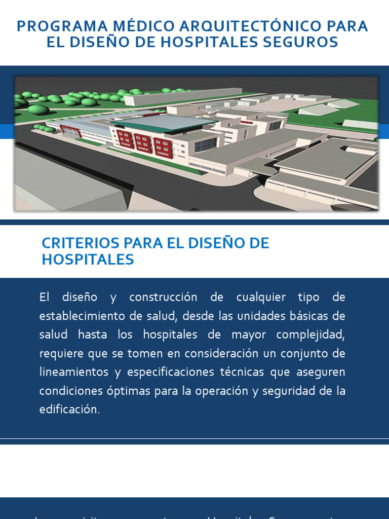 Programa Médico Arquitectónico para Hospitales | PDF | Hospital ...