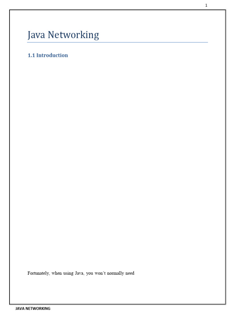 Java Networking Essentials Explained | PDF | Port (Computer Networking ...