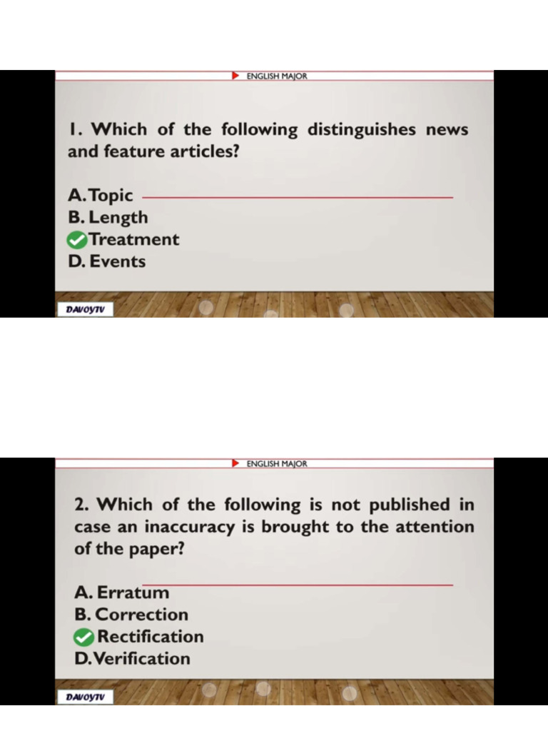 English Majorship Actual Board Exam Questions | PDF