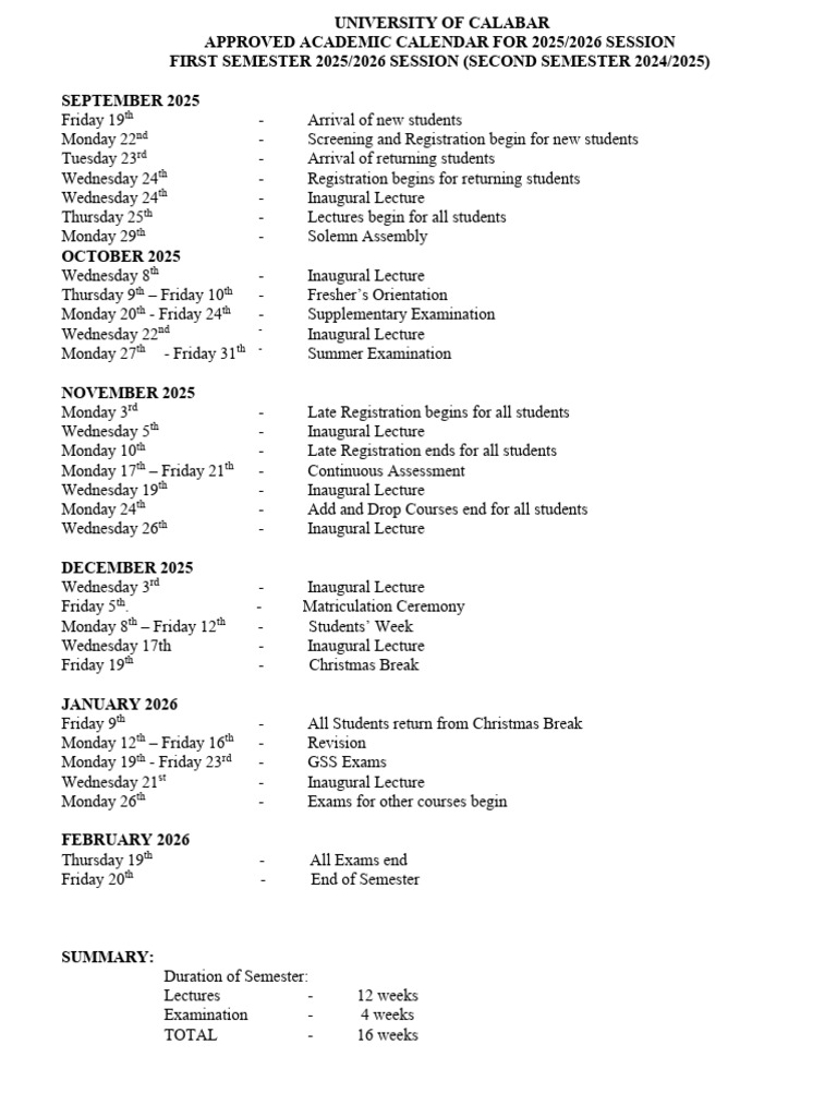 ACADEMIC CALENDAR 2025 Approved | PDF | Academic Term