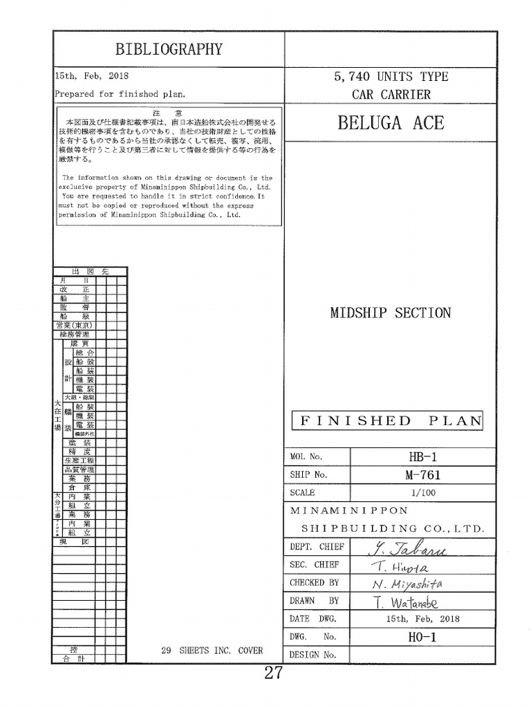 M761 Midship Section | PDF