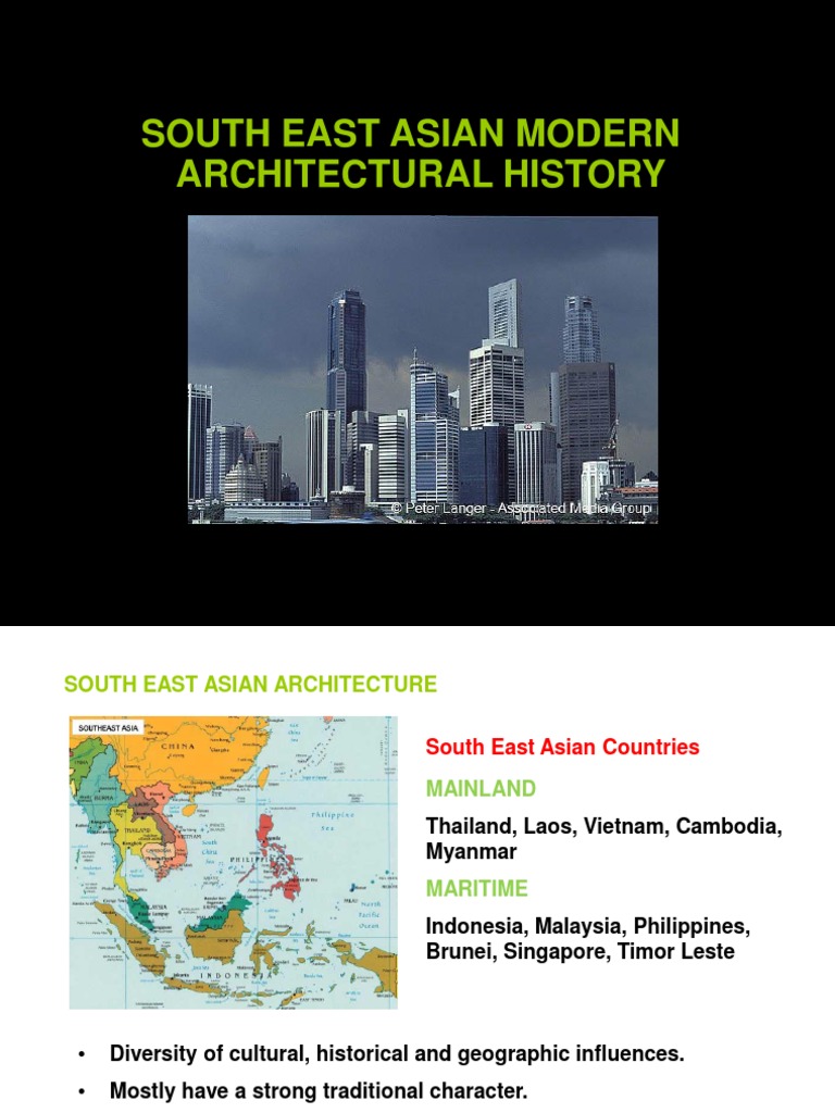 Histoy 3 Lecture 8 Modern South East Asian Architecture | PDF ...
