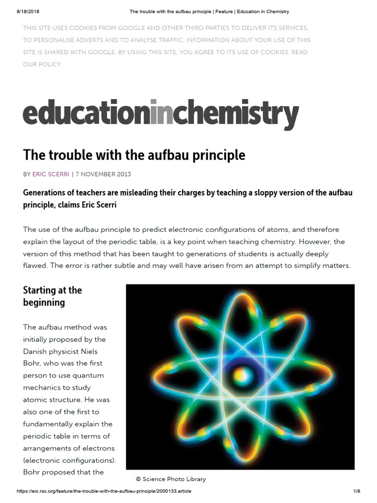 Flaws in the Aufbau Principle Explained | PDF | Atomic Orbital ...