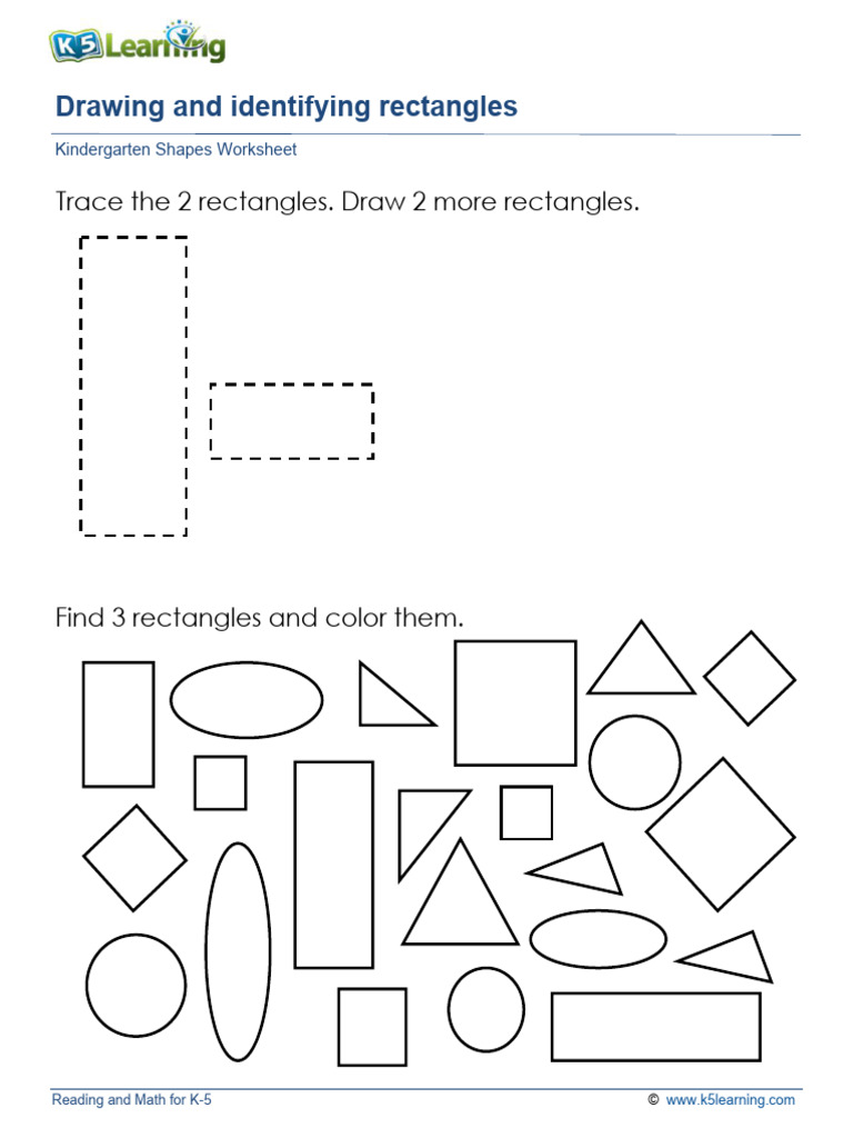 Identify and Color Rectangle | PDF