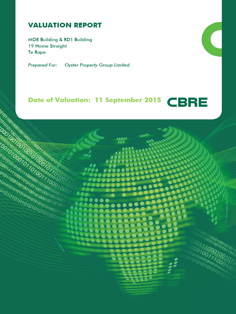 Valuation Report (Commercial Building, CBRE, 2015) | PDF | Valuation (Finance) | Real Estate ...
