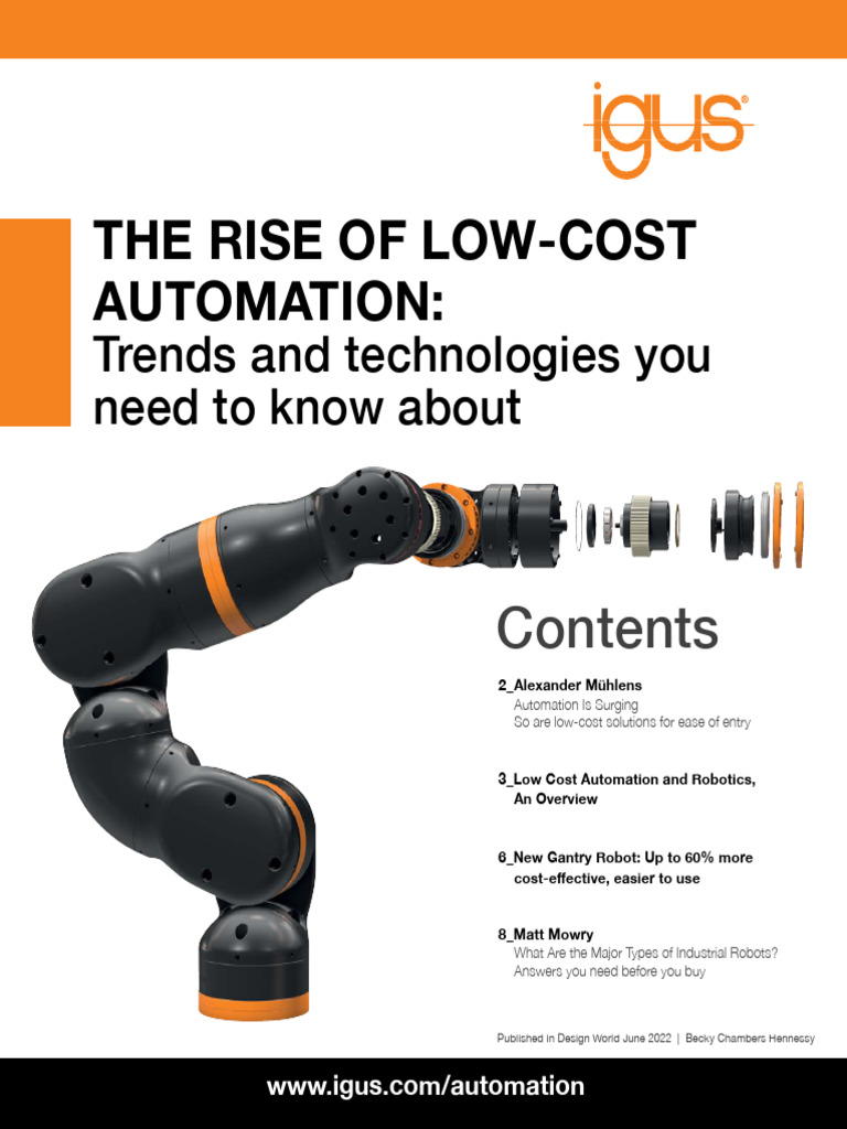 Rise of Low-Cost Automation Solutions | PDF | Automation | Robot