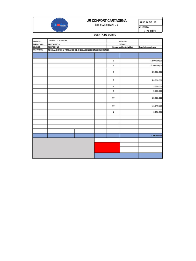 Contructora Nofa Equipos de 24btu y 36btu | PDF | Sector secundario de ...