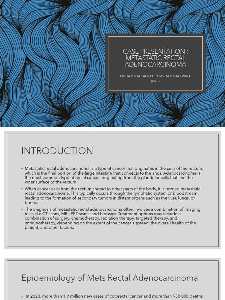 CDR Case Presentation CRC | PDF | Colorectal Cancer | Cancer