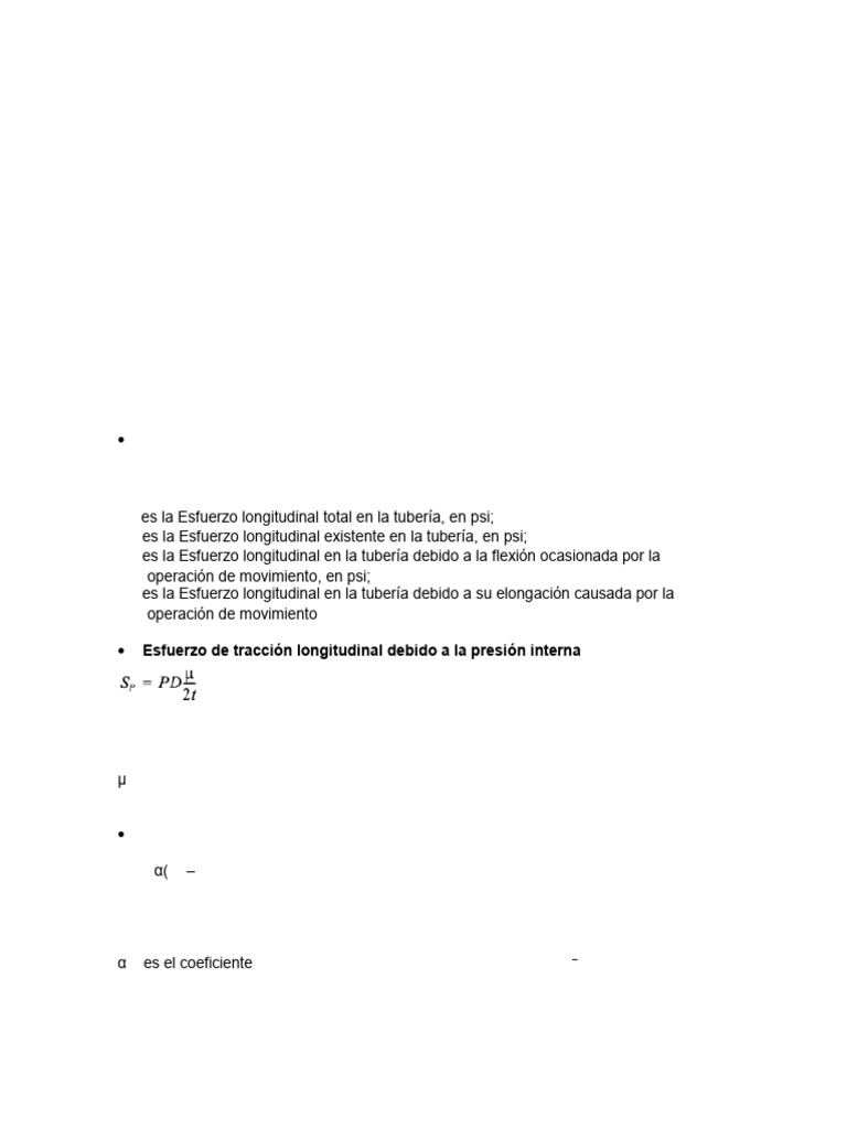 Cálculos de Tensión en Tuberías API 1117 | PDF | Estrés (Mecánica ...