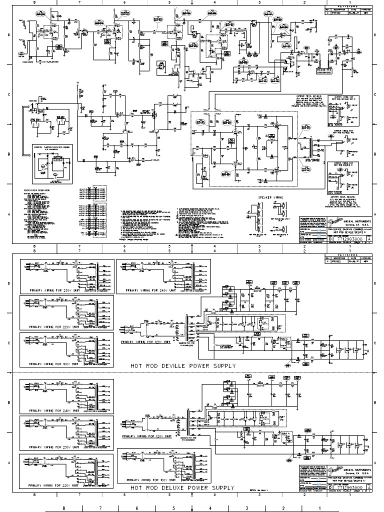Fender Hot Rod Deluxe Schematics | PDF