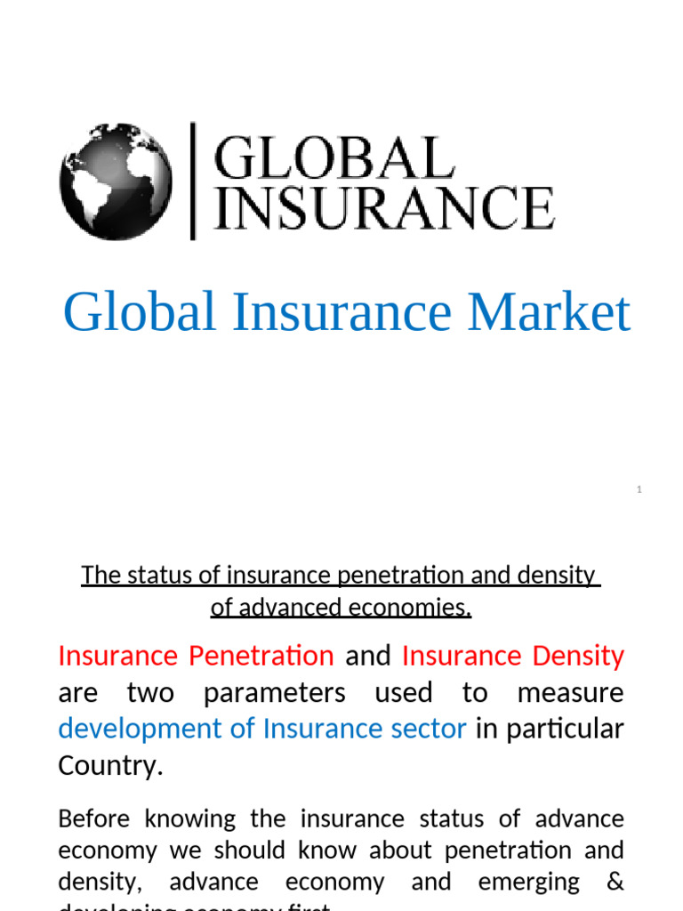 Global Insurance Market Insights | PDF | Developing Country | Insurance