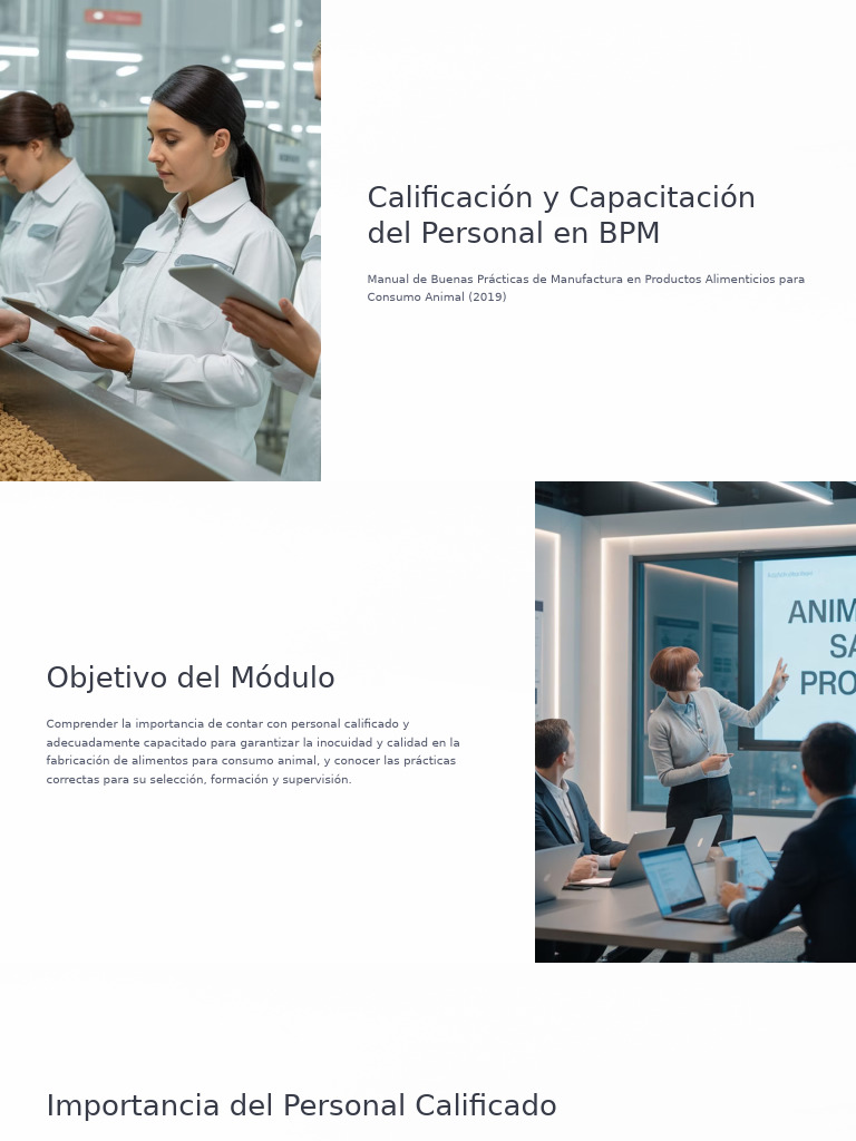 Capacitación en BPM para Personal Calificado | PDF