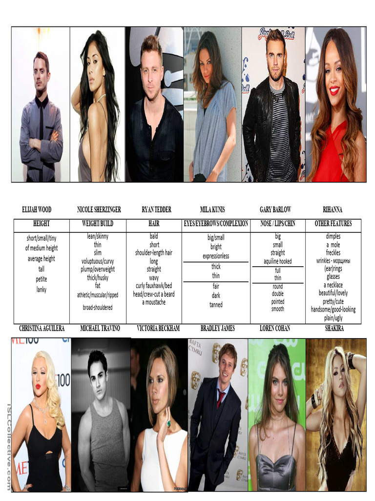 Physical Description (Guess Who Game) | PDF