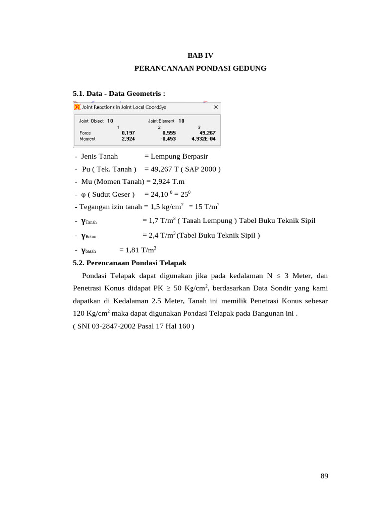 BAB 4 (Pondasi) M Dimas | PDF