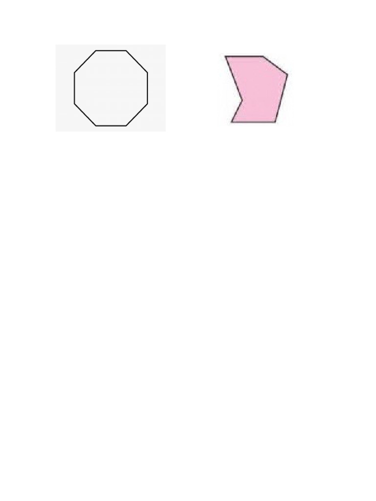 Octágono Regular y Hexágono Irregular | PDF