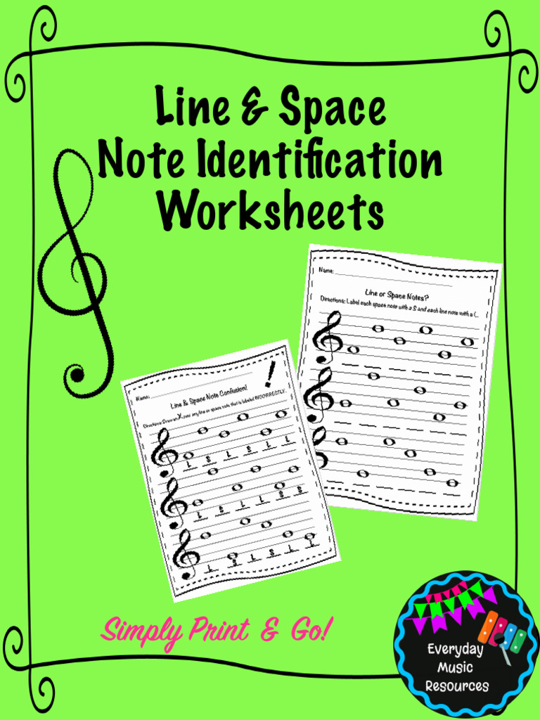 Line and Space Note Worksheets | PDF