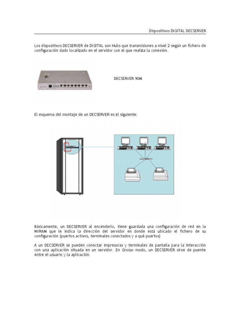 DECSERVER Userguide Upload | PDF | Dirección IP | Enrutador (Computación)