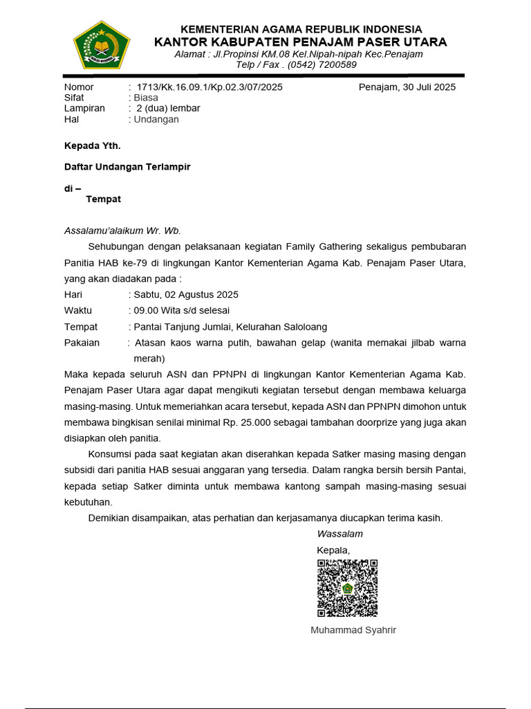 20250730112149undangan Family Gathering | PDF