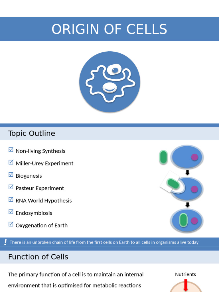 1.5 Origins of Cells | PDF | Cell (Biology) | Abiogenesis