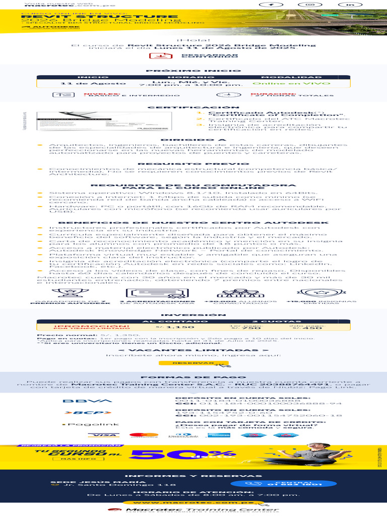 Curso Online - Revit Structure Bridge Modeling - Macrotec Training ...