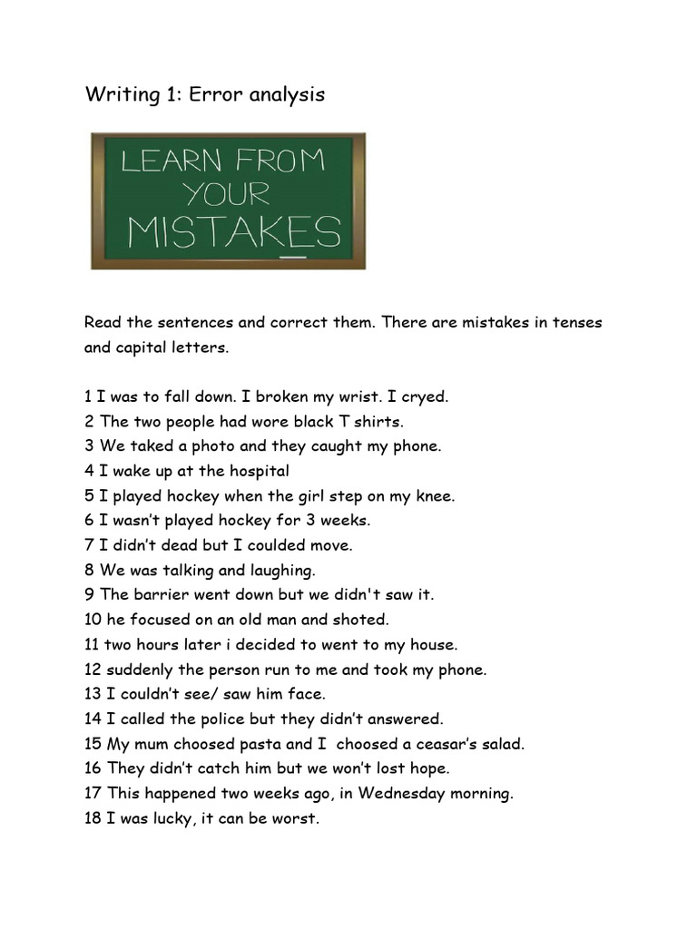 Error Analysis | PDF