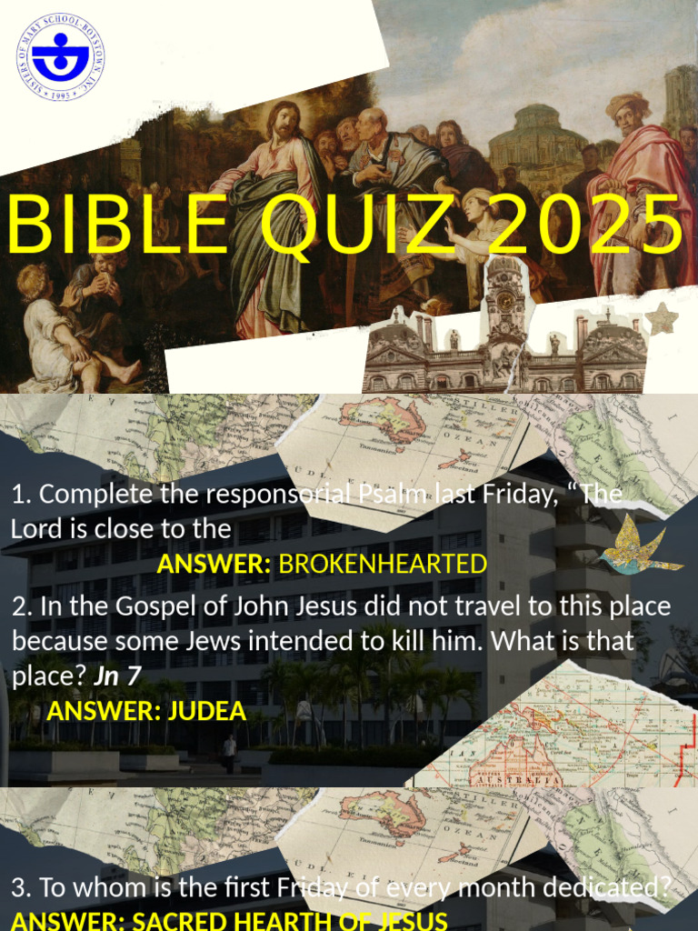 Bible Quiz Questions and Answers 2025 | PDF