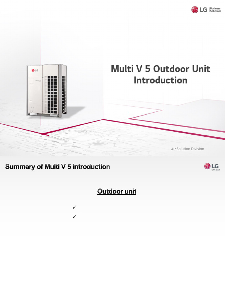 04.multi V 5 ODU Introduction | PDF | Home Appliance | Building Automation