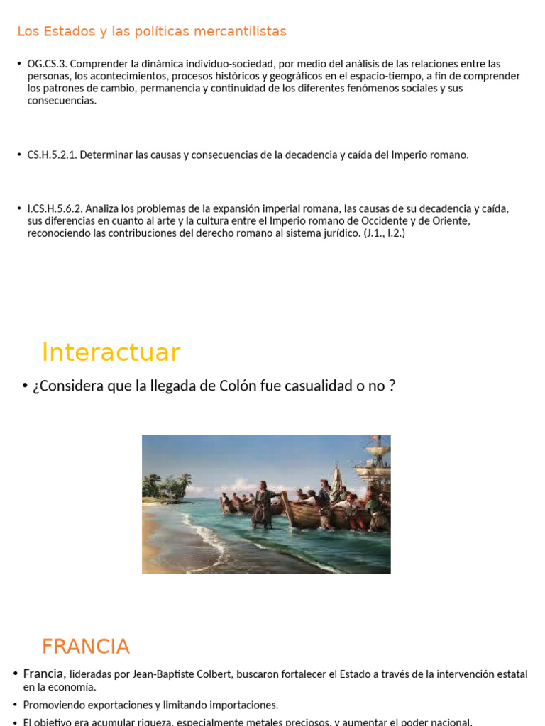 Mercantilismo en Francia: Colbert y su impacto | PDF | Mercantilismo ...